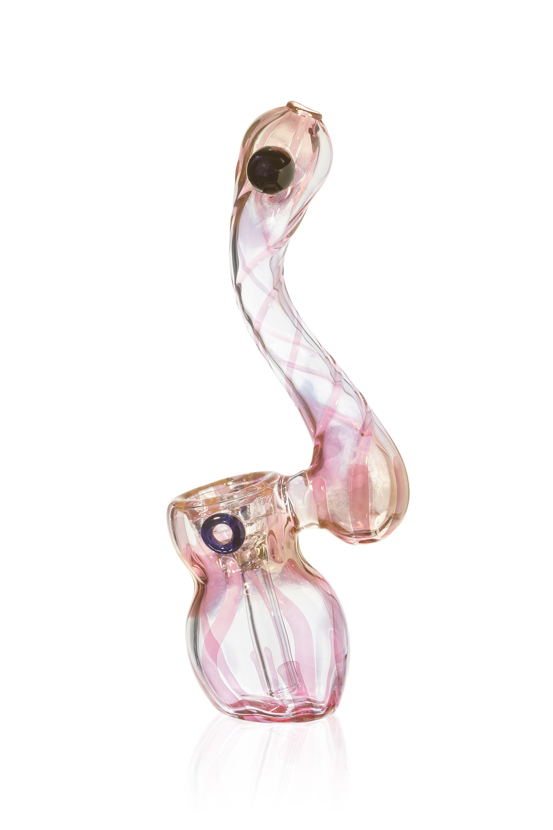 Golden Rose Glass Bubbler | Bongin.com