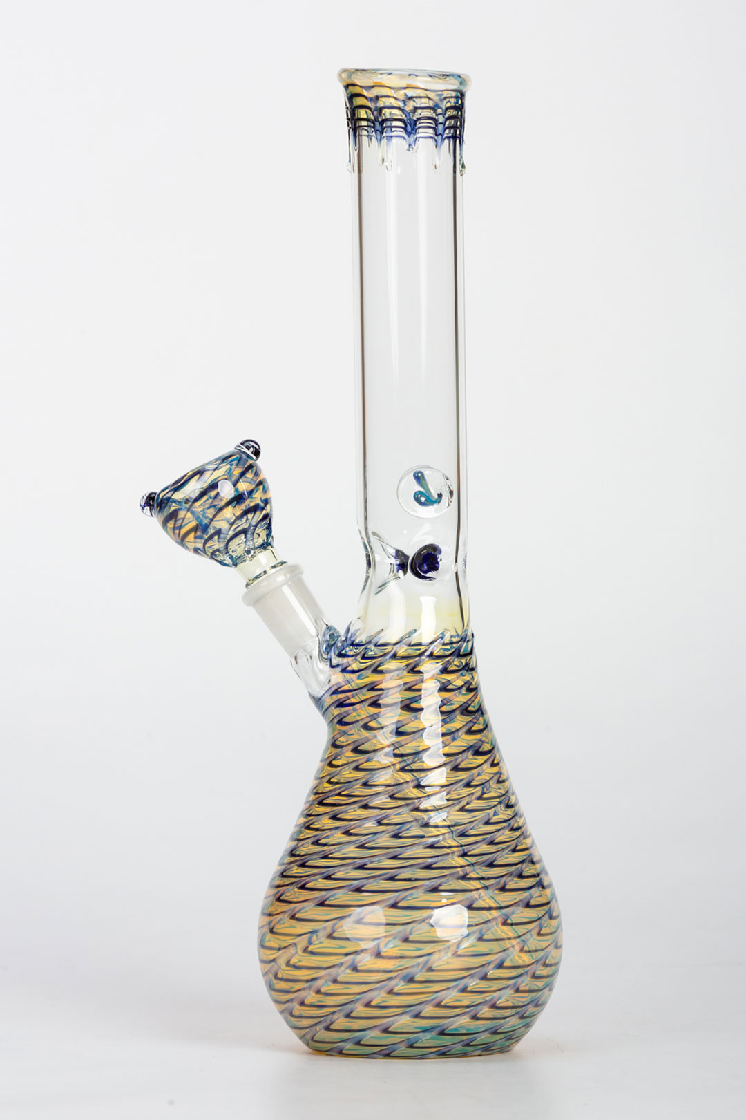 Silver Fumed Amsterdam Water Pipe | Bongin.com